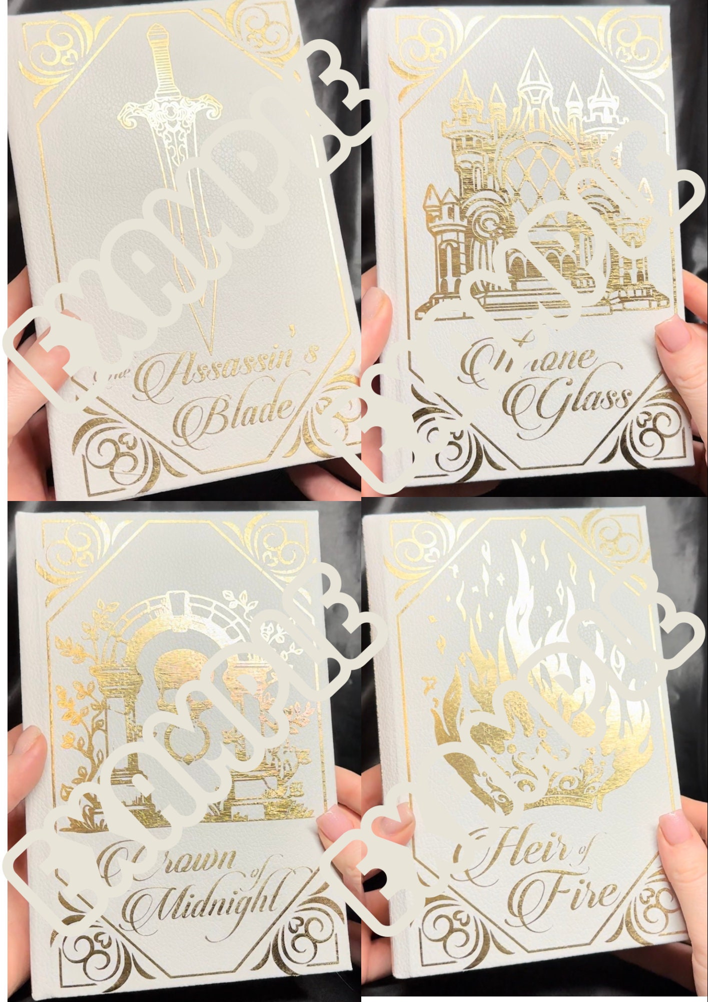 Throne of Glass Book Cover SVG, Custom Bookbinding Design (digital ...