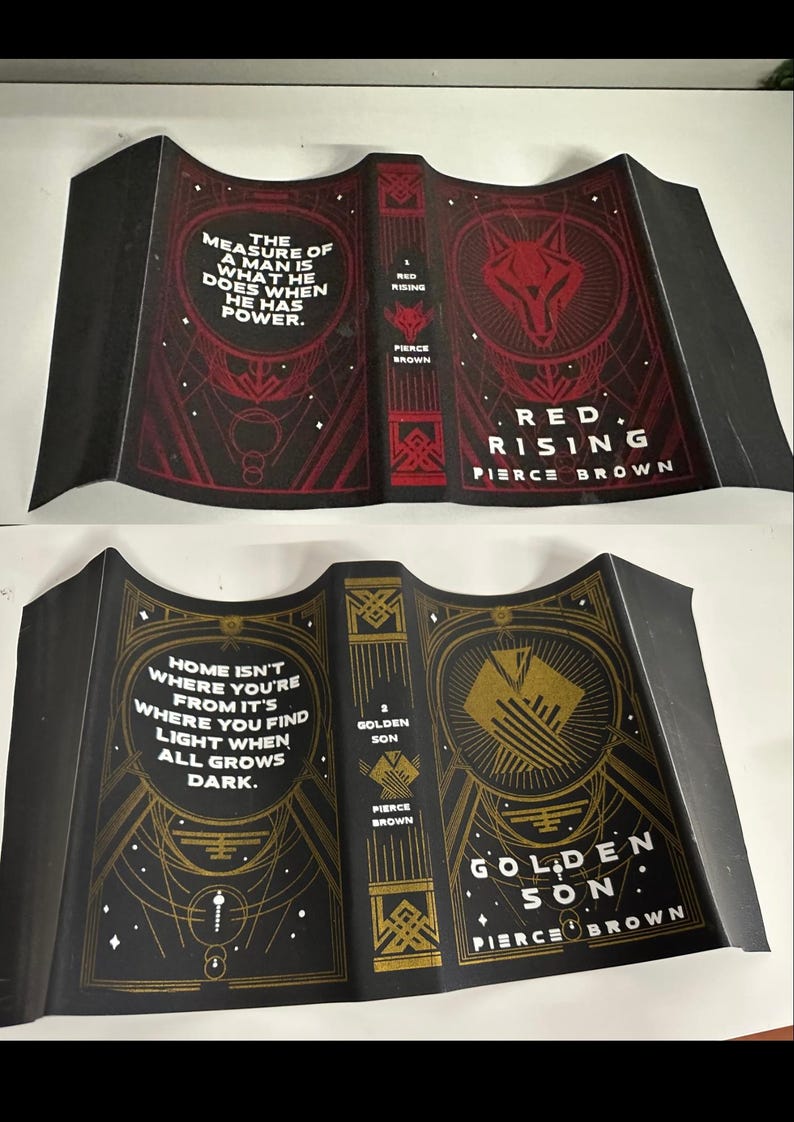 RED RISING Covers Svg Book Binding Cover Template Diy Book Rebinding ...