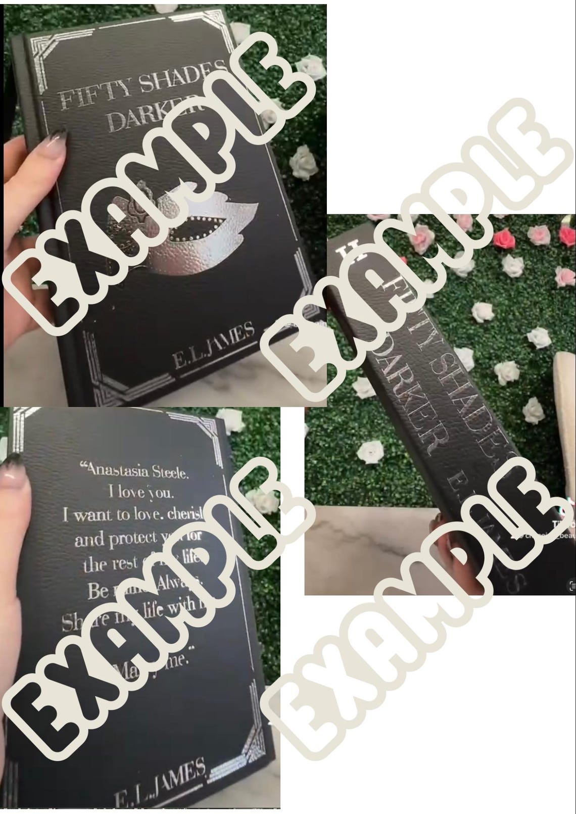 FIFTY SHADES of GREY Trilogy Cover Svg Book Binding Cover Template Diy ...
