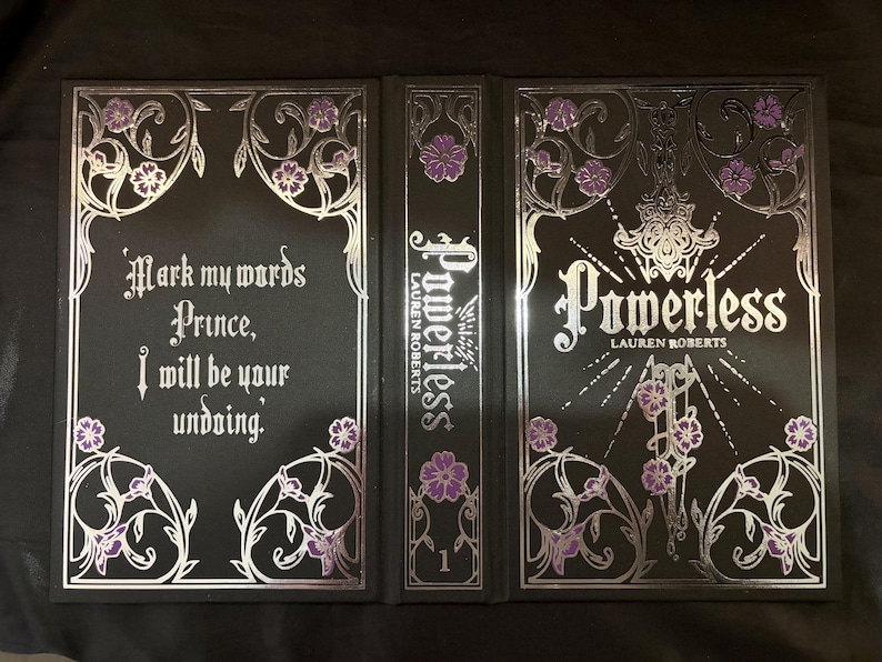 POWERLESS Book Cover SVG, Custom Bookbinding Design (digital Download ...