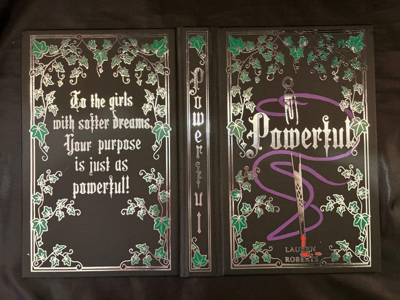 POWERLESS Book Cover SVG, Custom Bookbinding Design (digital Download ...