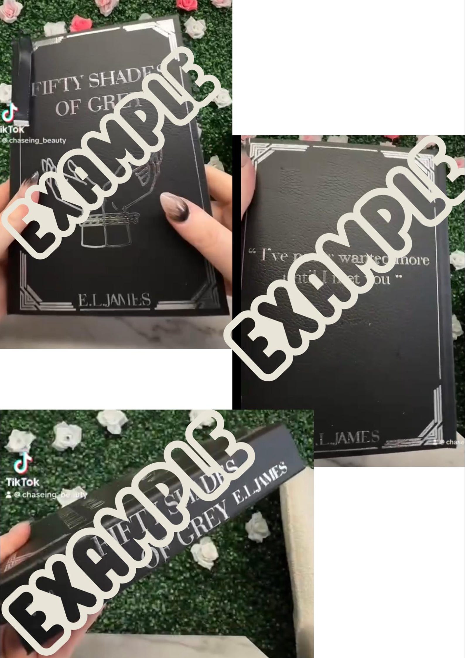 FIFTY SHADES of GREY Trilogy Cover Svg Book Binding Cover Template Diy ...