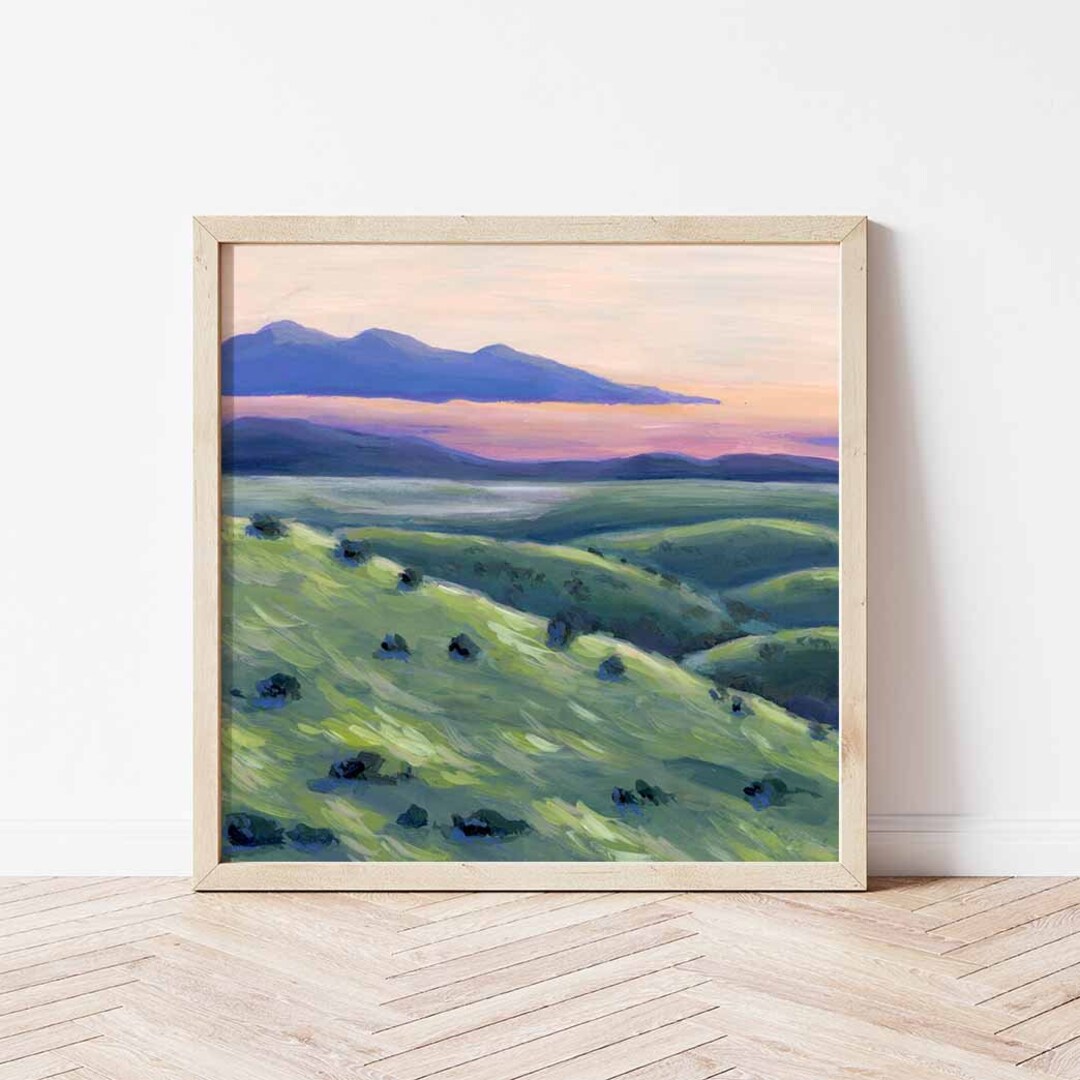 The Rolling Hills of Marfa Landscape Giclée Print Texas Landscape Fine ...