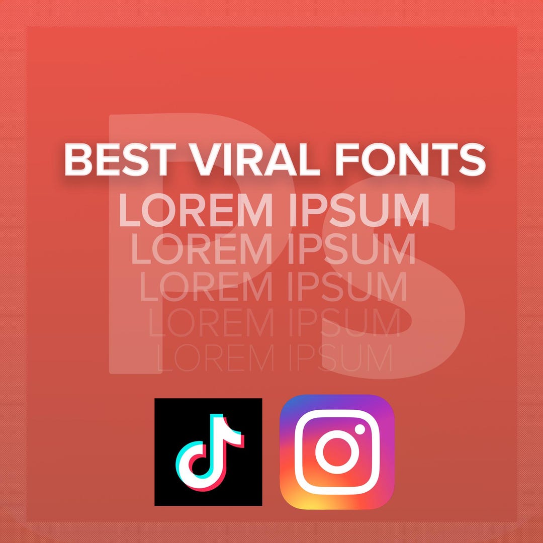 Viral Fonts for Photoshop15 Fonts and 148 Styles Social Media Content ...