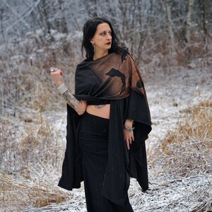 Long Cauldron of Bats Robe Jacket Ritual Witch Black Outerwear - Etsy