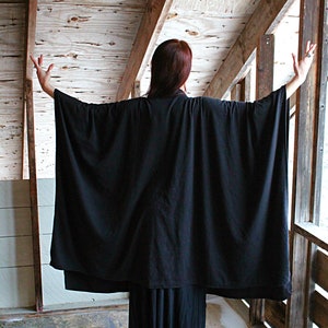 Long Murder of Crows Robe Jacket Ritual Witch Black Outerwear - Etsy