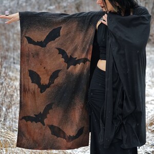 Long Cauldron of Bats Robe Jacket Ritual Witch Black Outerwear - Etsy