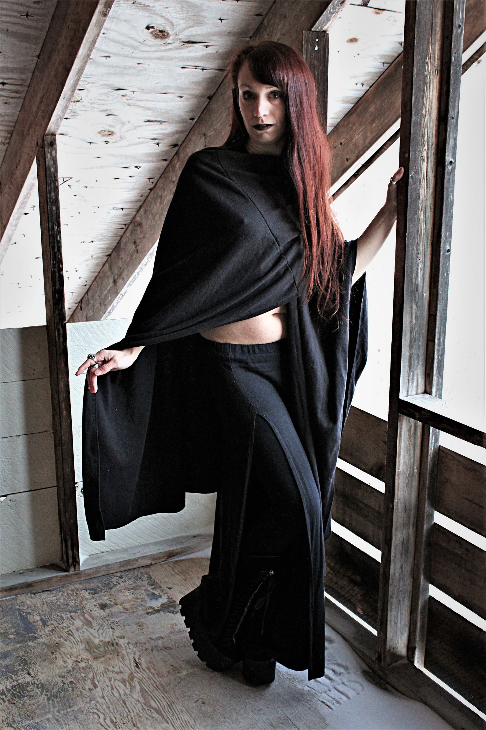 Long Murder of Crows Robe Jacket Ritual Witch Black Outerwear - Etsy