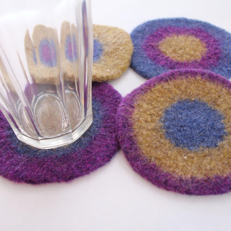 Felt Coasters - Etsy