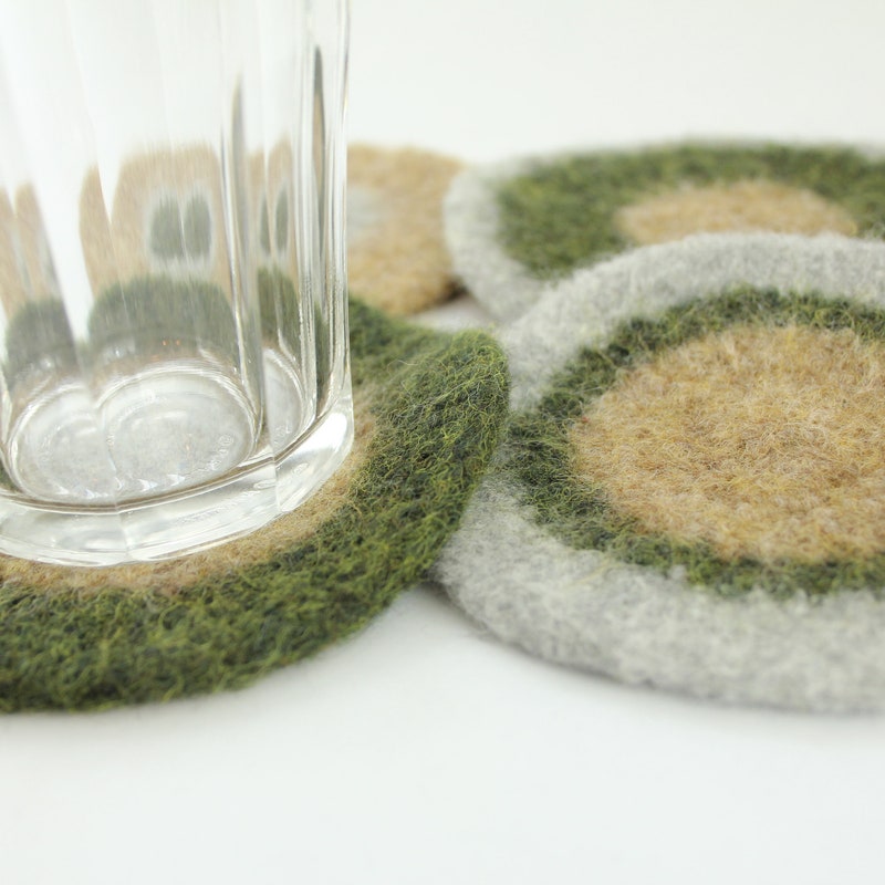 Wool Coasters - Etsy