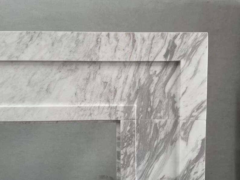 Modern Style Marble Fireplace Surround Greek Volakas Marble Fireplace ...