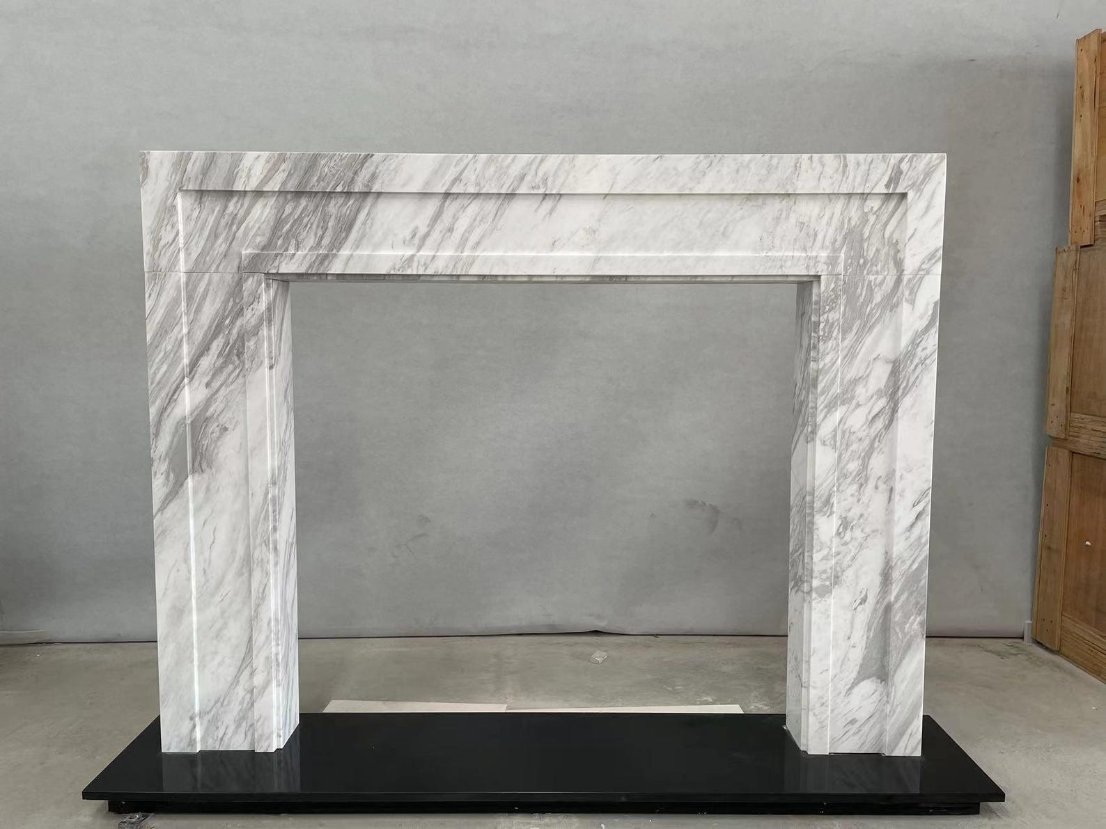 Modern Style Marble Fireplace Surround Greek Volakas Marble Fireplace ...