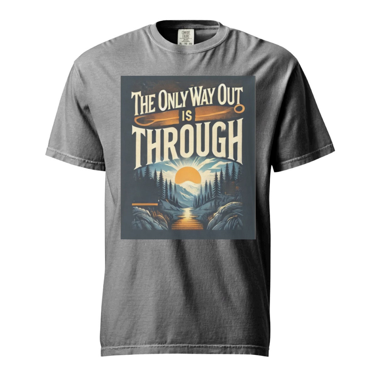 The Only Way Out is Through Inspirational Graphic PNG - Etsy