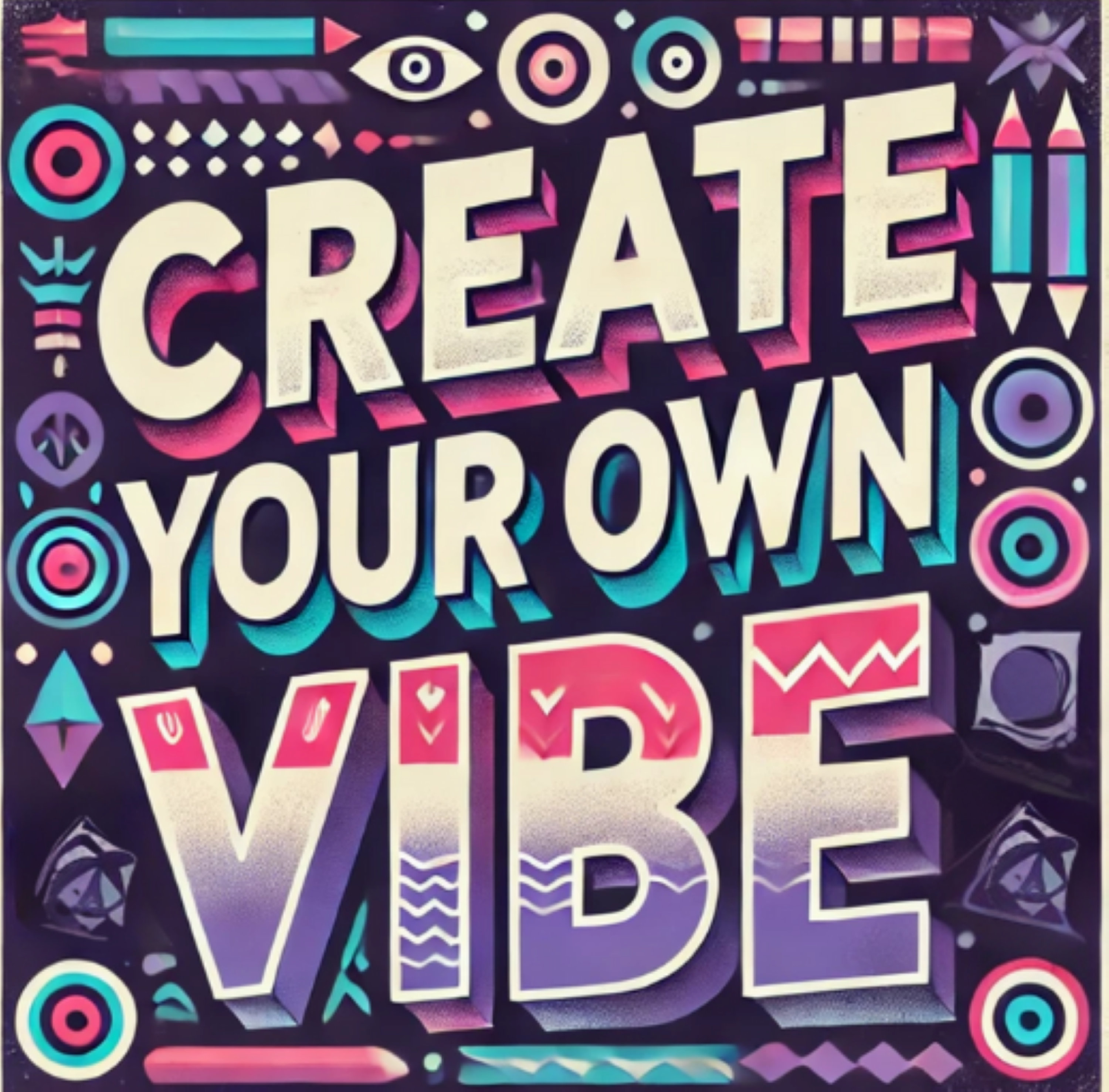 Create Your Own Vibe PNG Inspirational - Etsy