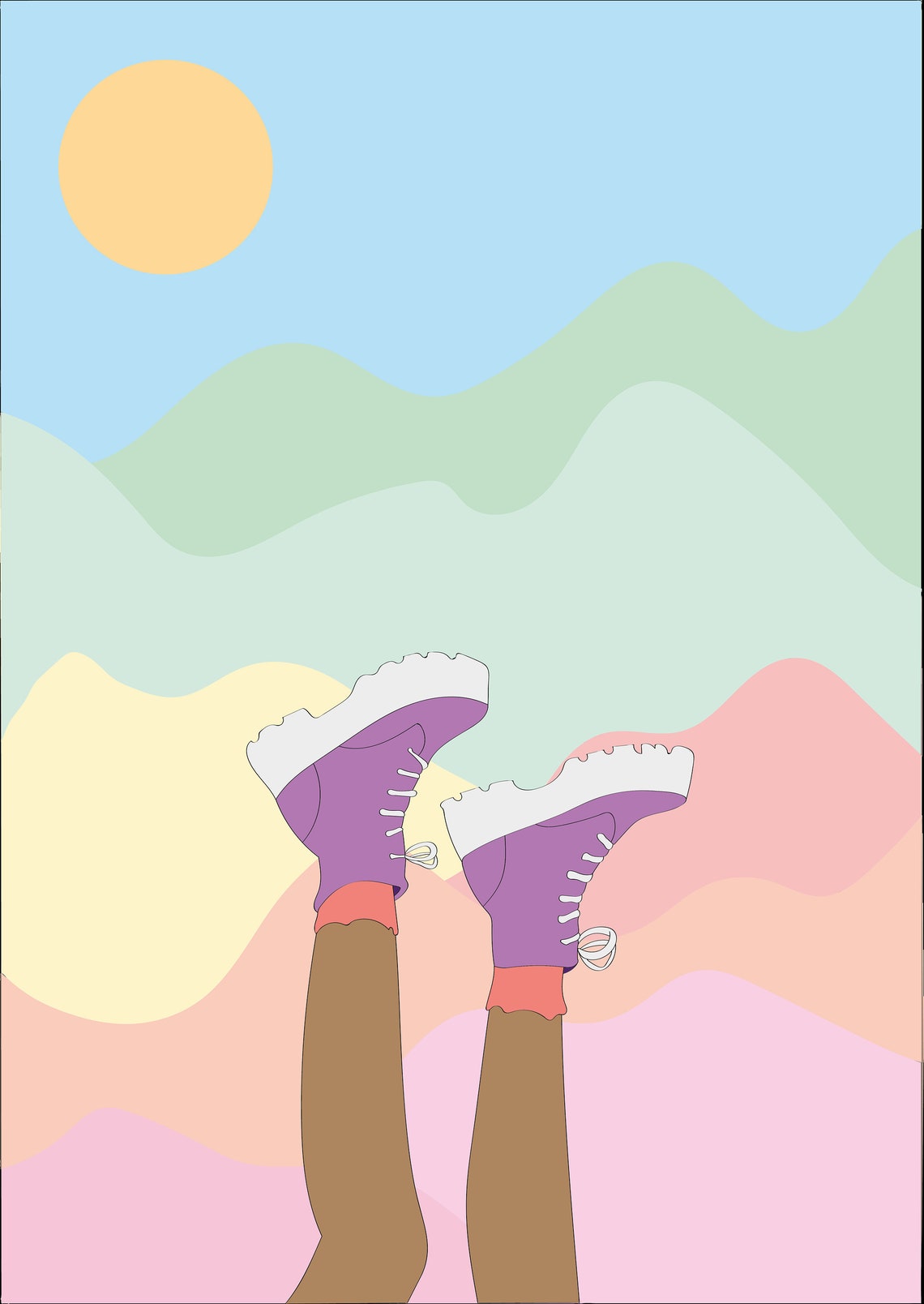 Down, Art Print - Etsy