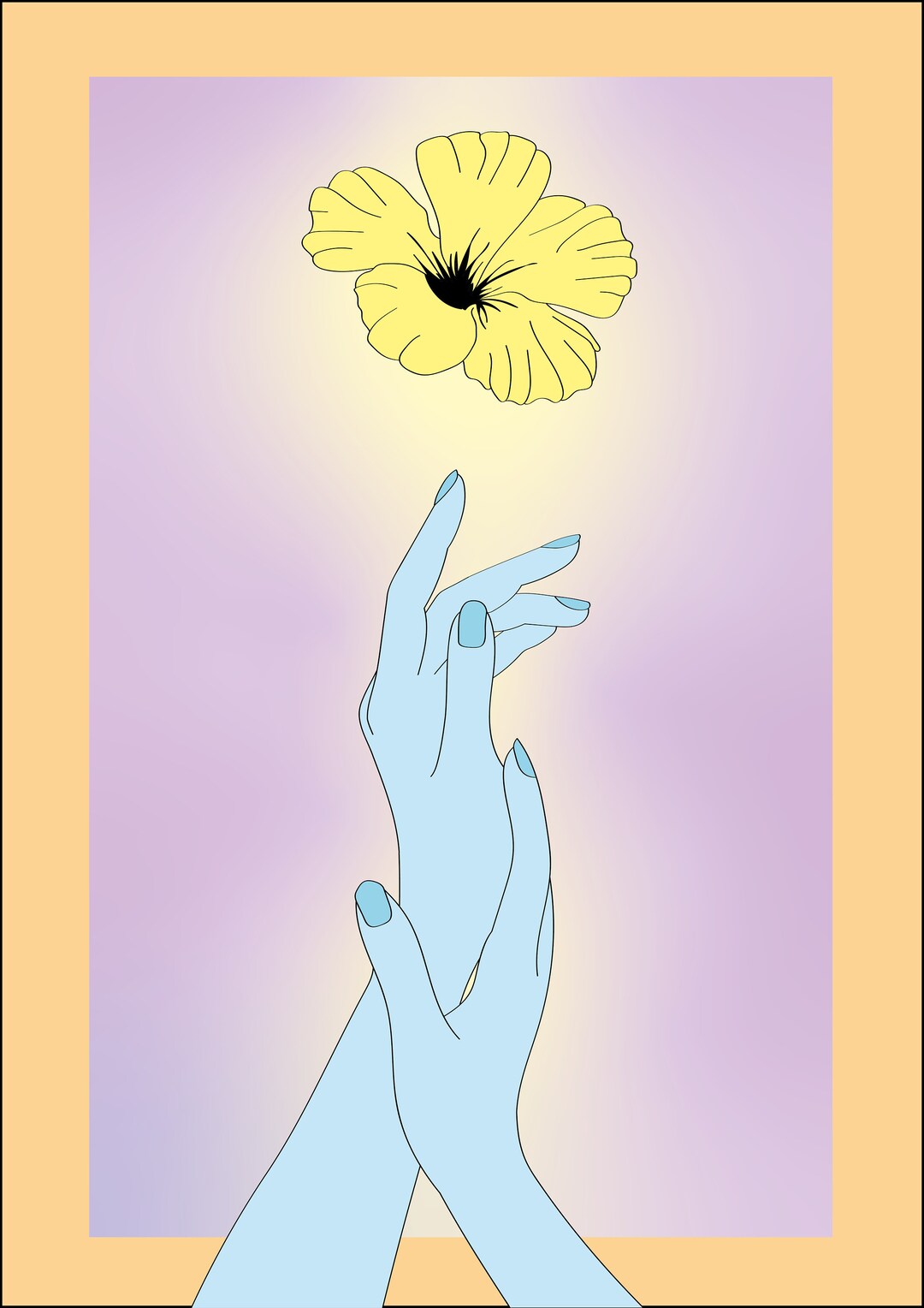 My Hand, Your Hand , Art Print - Etsy