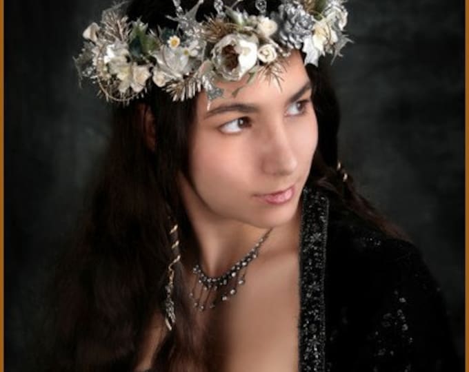 Silvery Icicle Fantasy Elfin Headdress Crown - Etsy