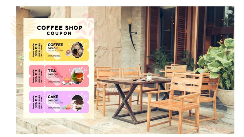 Editable Coffee, Tea and Cake Voucher Template, Printable Thanks a ...