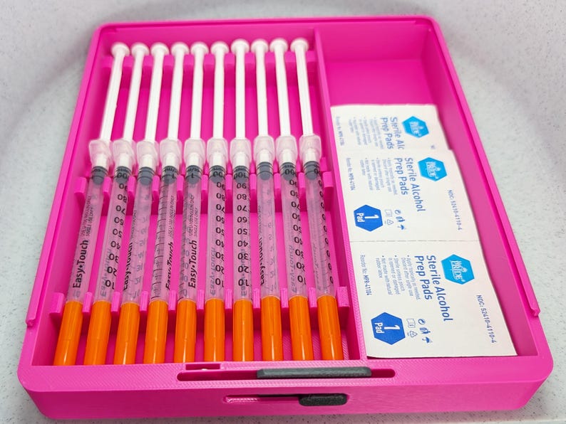 1ML Insulin, Peptide, Testosterone Syringe Storage Case, Insulin ...