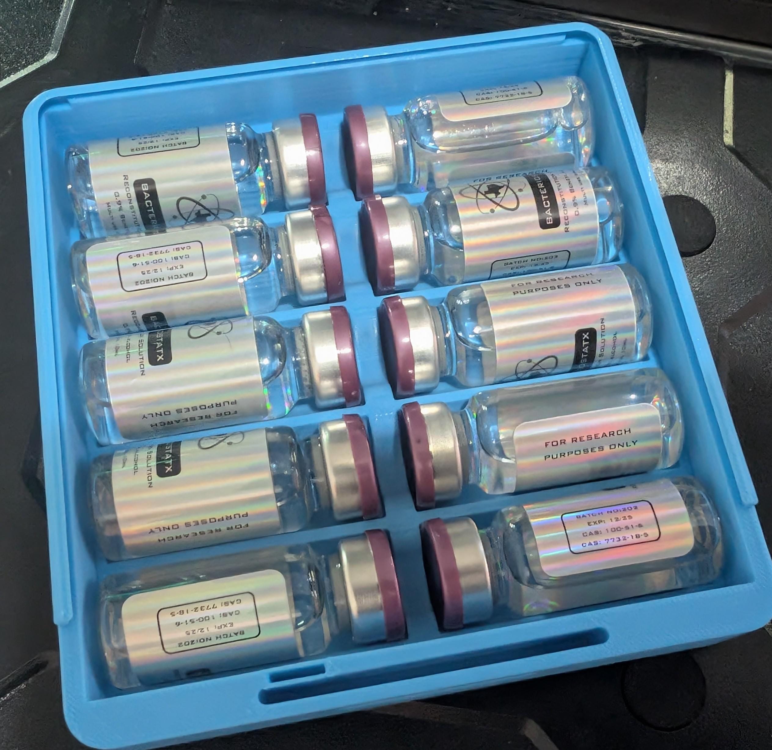 10ml Peptide Storage, Peptide Vial Storage, Peptide Vial Box, Peptide ...