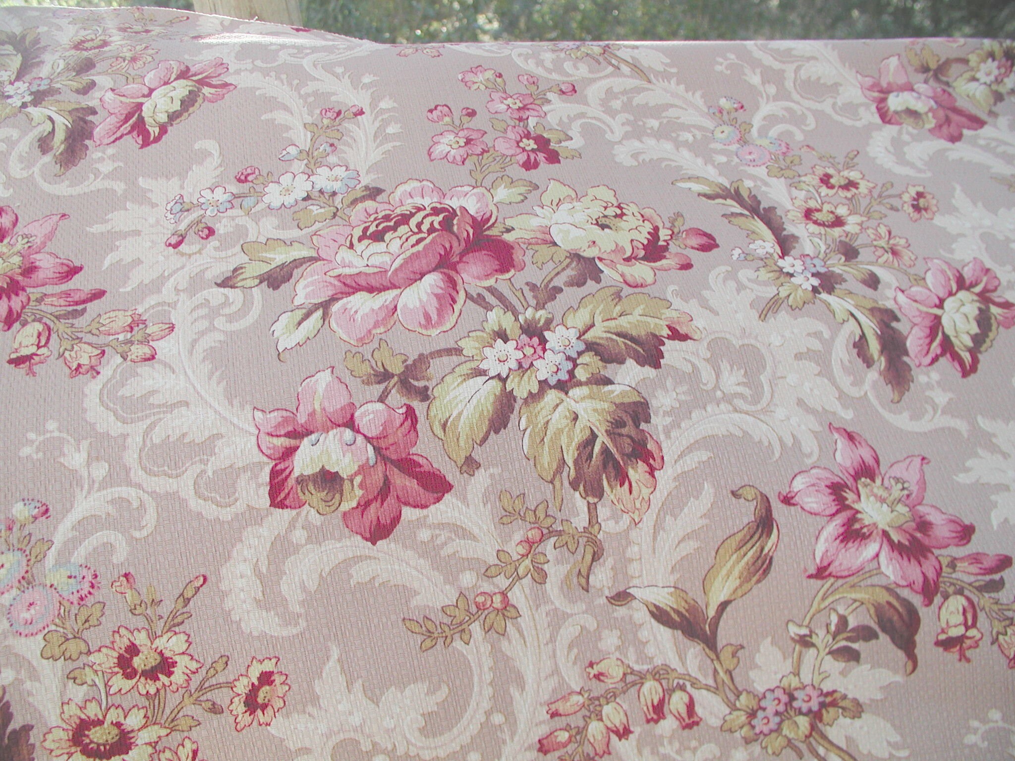 Colony Rose Fabric: 100% Cotton Dobby, Cocoa Ground, 58" Wide BTY - Etsy