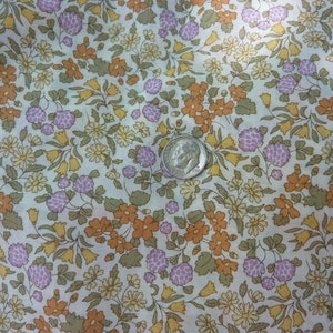 Yuwa 100% Cotton Lawn Soft Drape Orange and Gold Floral BTY Dolls - Etsy