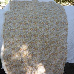 Yuwa 100% Cotton Lawn Soft Drape Orange and Gold Floral BTY Dolls - Etsy