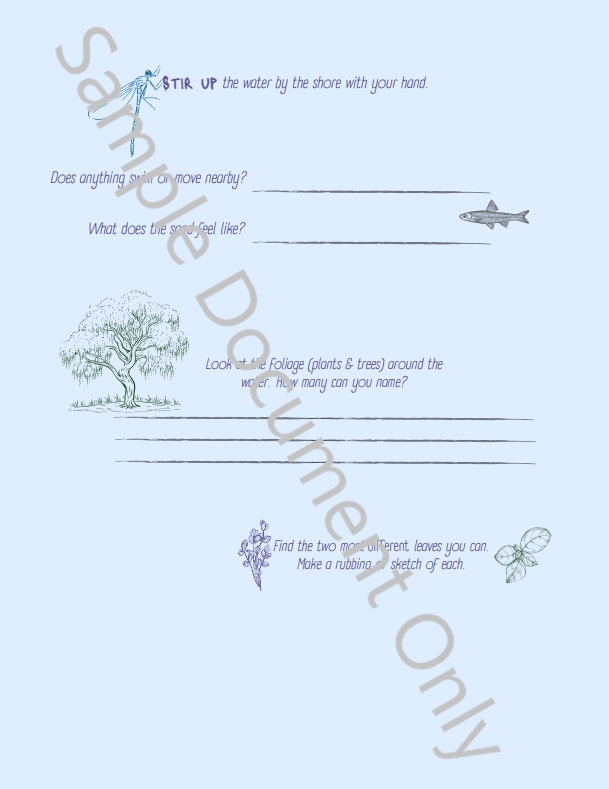Nature Walk Diary Printable - Theme #2 Waterways - Etsy