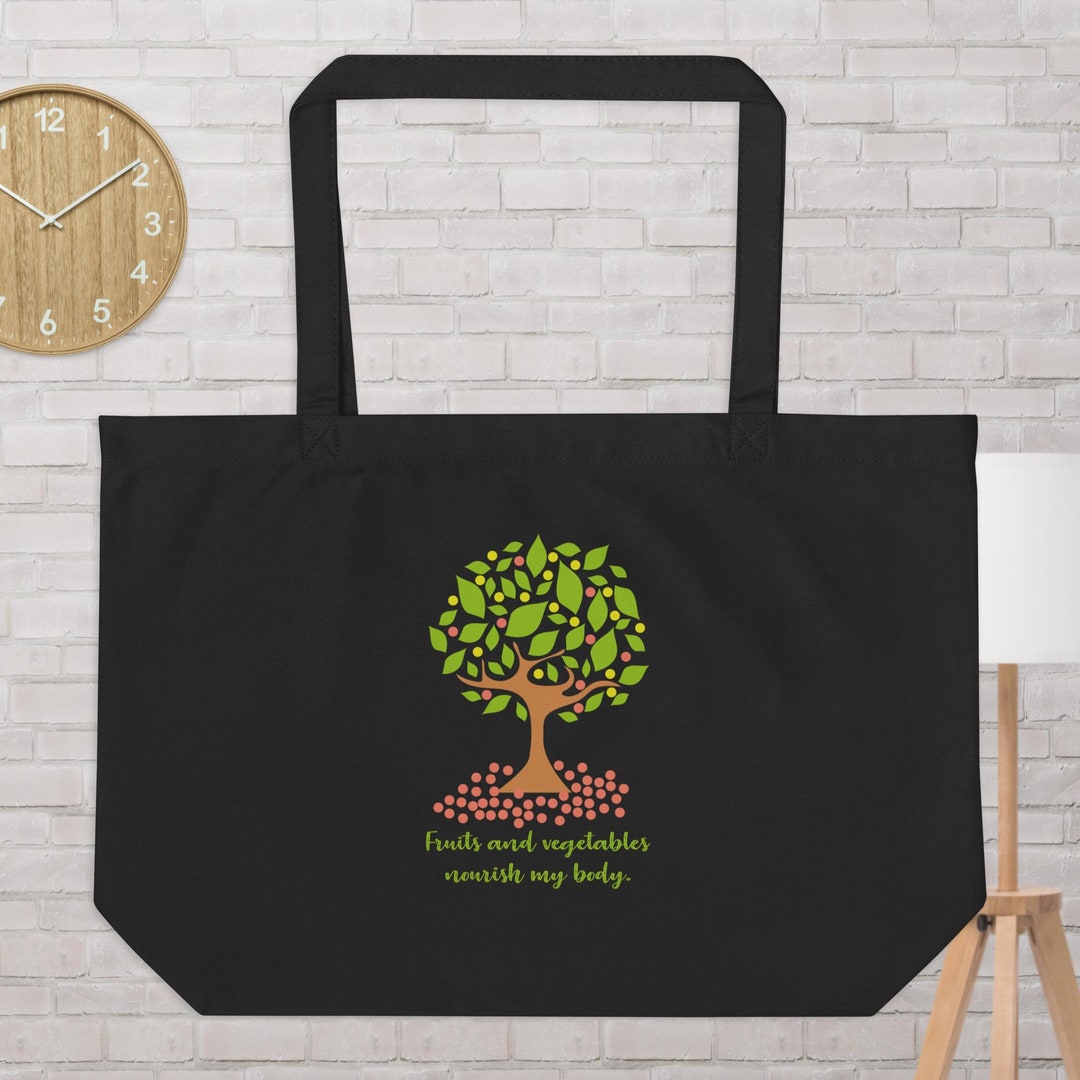 Fruits and Vegetables - Large Organic Tote Bag - Etsy