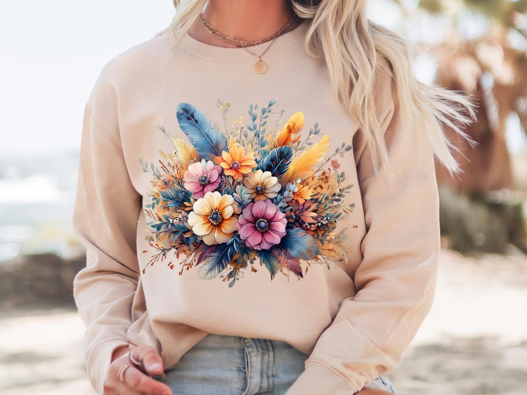 Rococo Spring Floral PNG Spring Flowers Sublimation Design Botanical ...