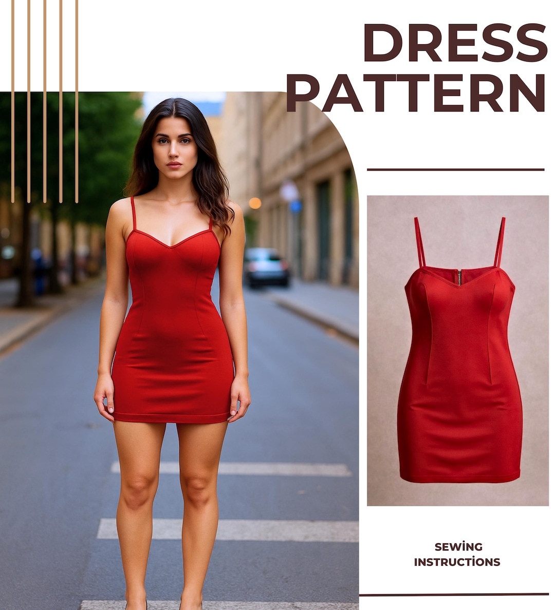 Easy Mini Dress Sewing Pattern – Beginner Friendly - Etsy