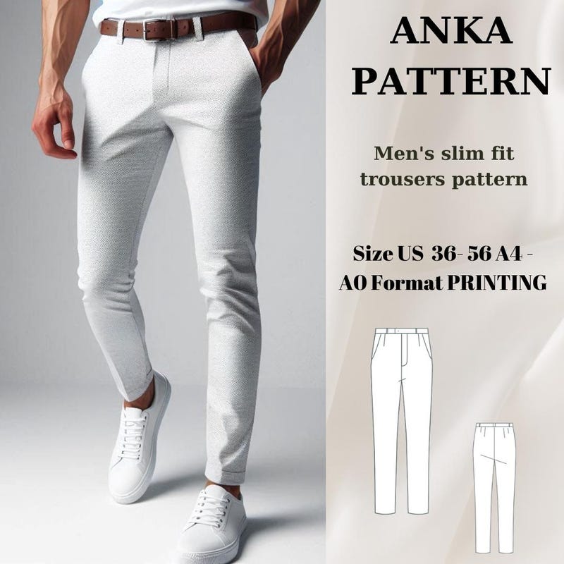 Mens Trouser Pattern - Etsy