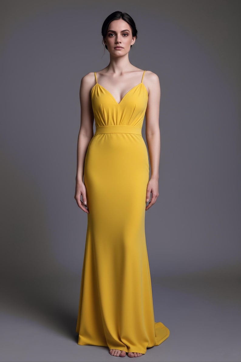 Evening Dress Sewing Pattern PDF XS–4XL V Neck Mermaid Gown - Etsy