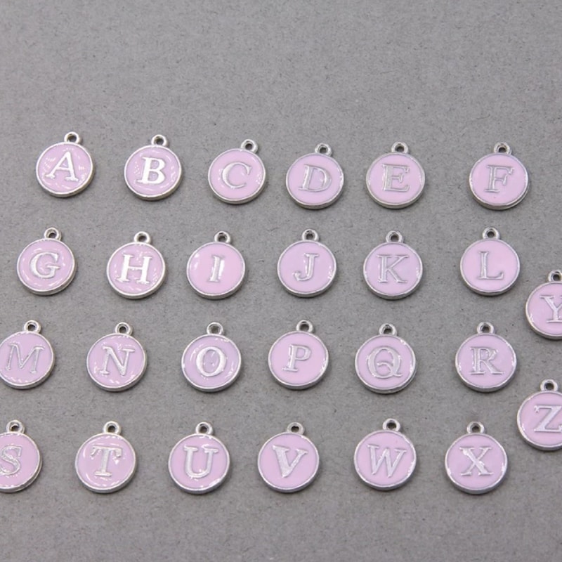 Letter Charm - Etsy