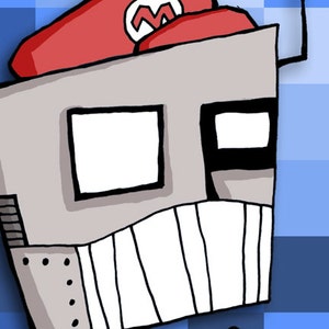 Robot Mario Illustration Art Print Nintendo Super Mario Bros - Etsy
