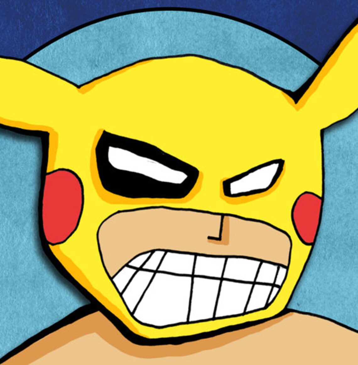 El Pikador Lucha Libre Wrestler Art Print Illustration Pikachu - Etsy