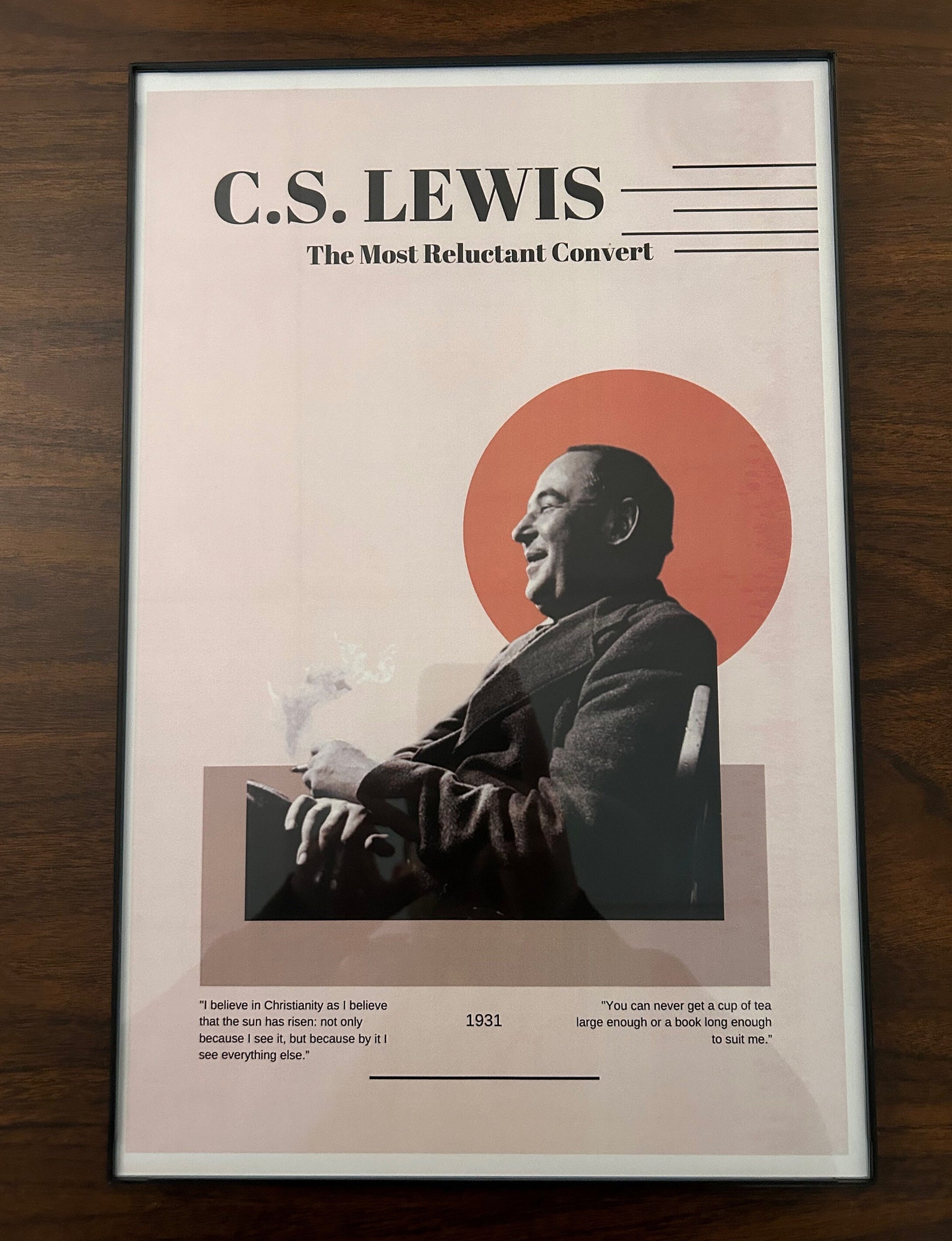 C.S. Lewis Mid-century Movie Poster - Etsy