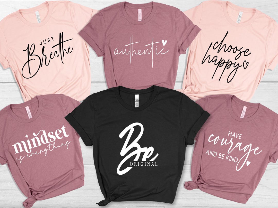 Motivational Shirts for Women, Self Love Shirt, Positive Quotes Tshirt ...