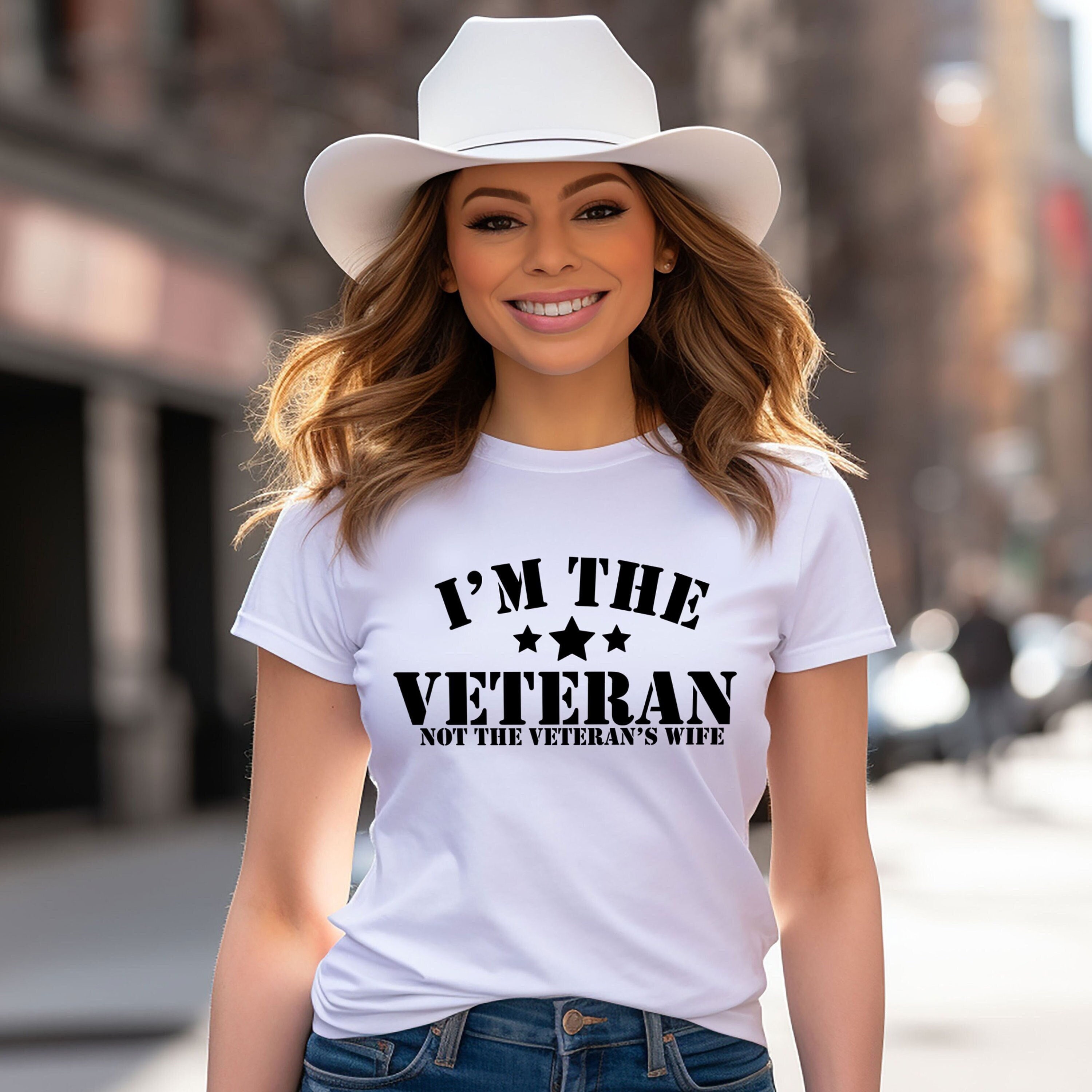 I'm the Veteran Not the Veteran's Wife Shirt, Veteran Woman T-shirt ...