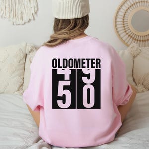 Oldometer 50 Shirt, 50th Birthday Shirt, 50 Birthday for Women, 50th ...
