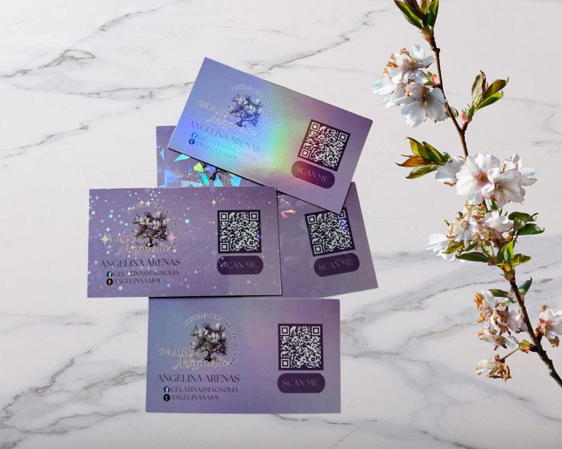 Holographic Business Cards, Custom Design Printing (50-pack) - Etsy