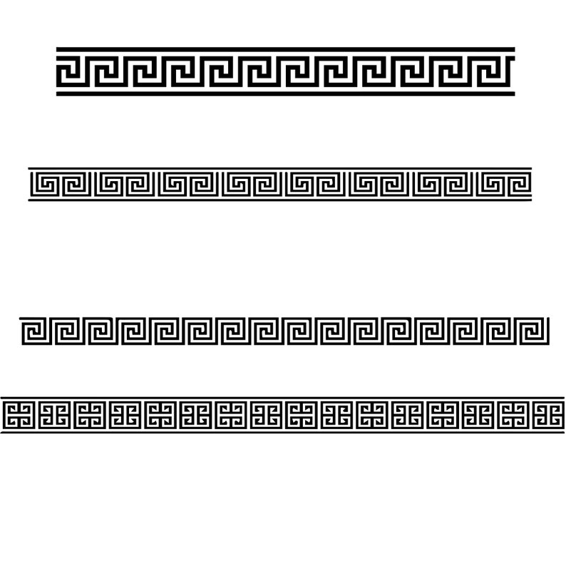 Greek Pattern Png-svg, Damask Png-svg Cut File, Pattern Clipart, Svg ...