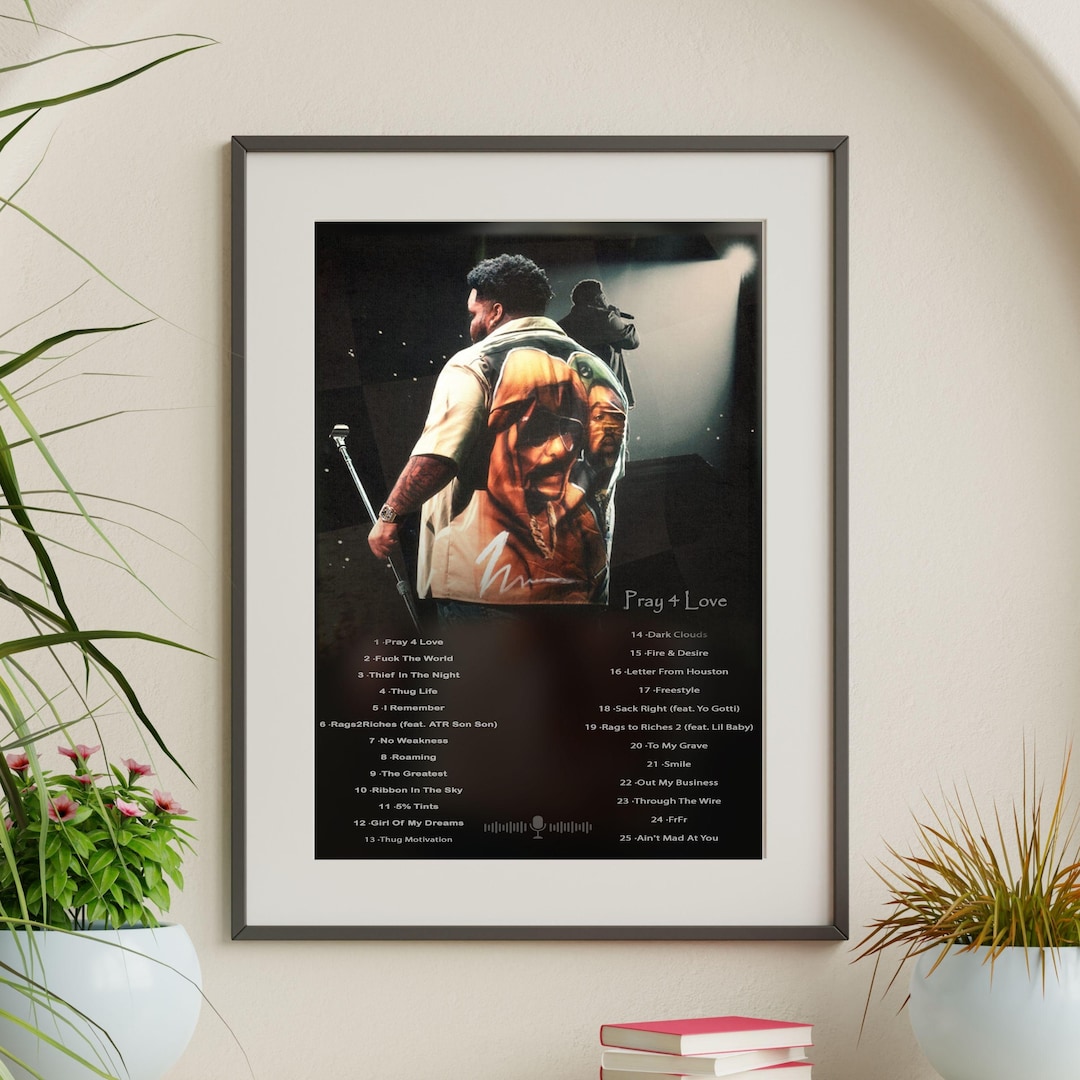 Rod Wave Album Poster Png- Jpg , Digital Wall Art Prints, Hip Hop Rap ...