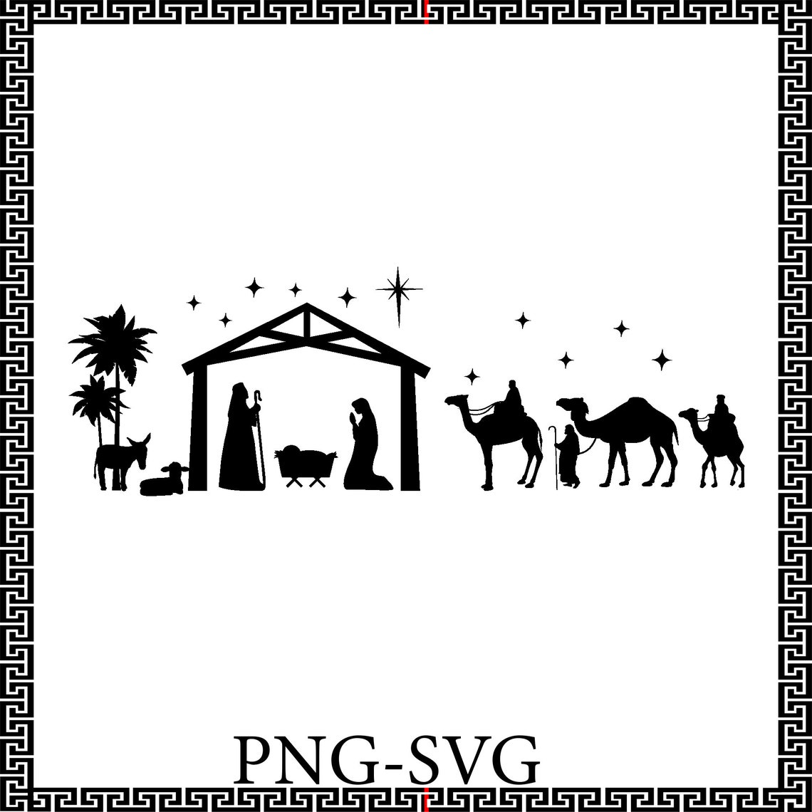 Nativity Scene Svg-png, Nativity SVG, Png,instant Digital Download - Etsy