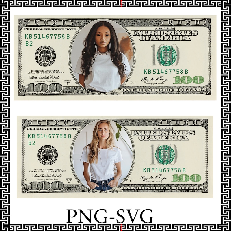 100 Dollar Bill Sketch - Etsy