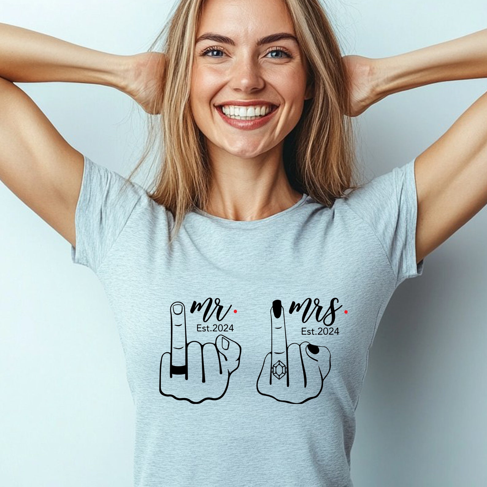 Wedding Finger Svg, Mr and Mrs Est 2024 Svg, Husband Wife Svg, Couple ...