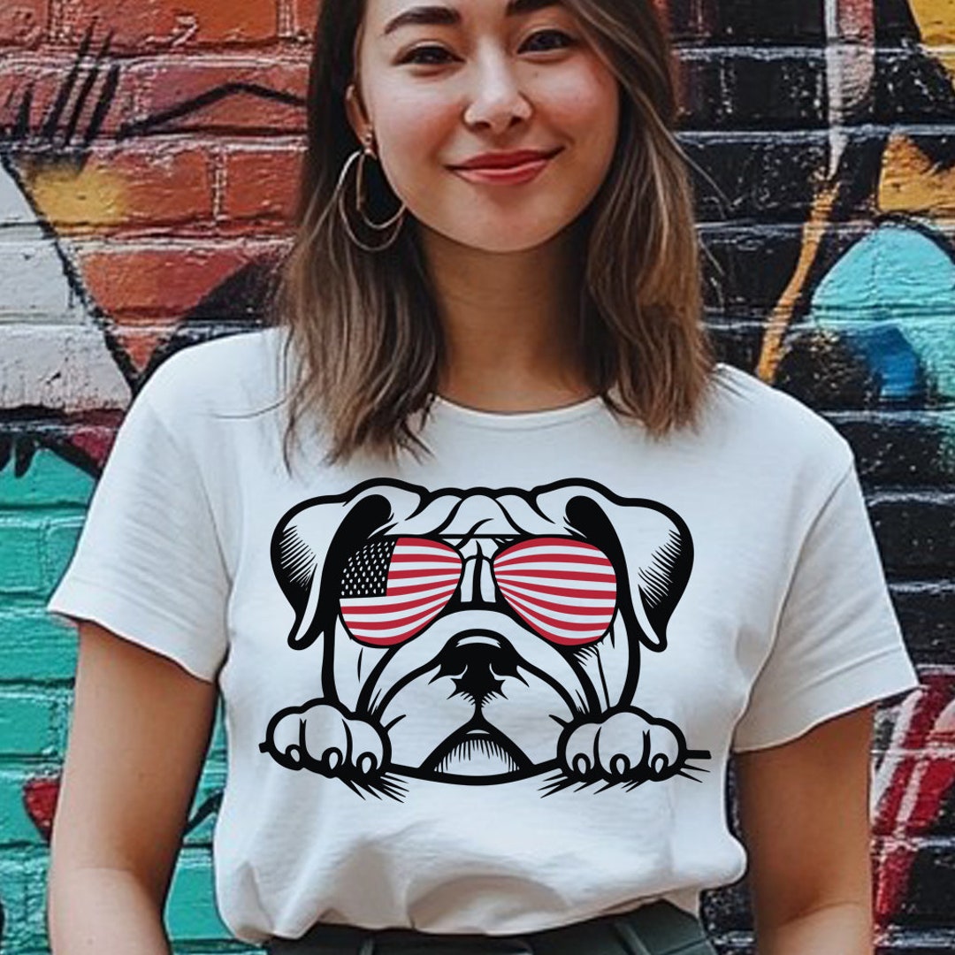 American Dog Svg-png, 4th of July Cut Files, Patriotic Dog Svg - Png ...