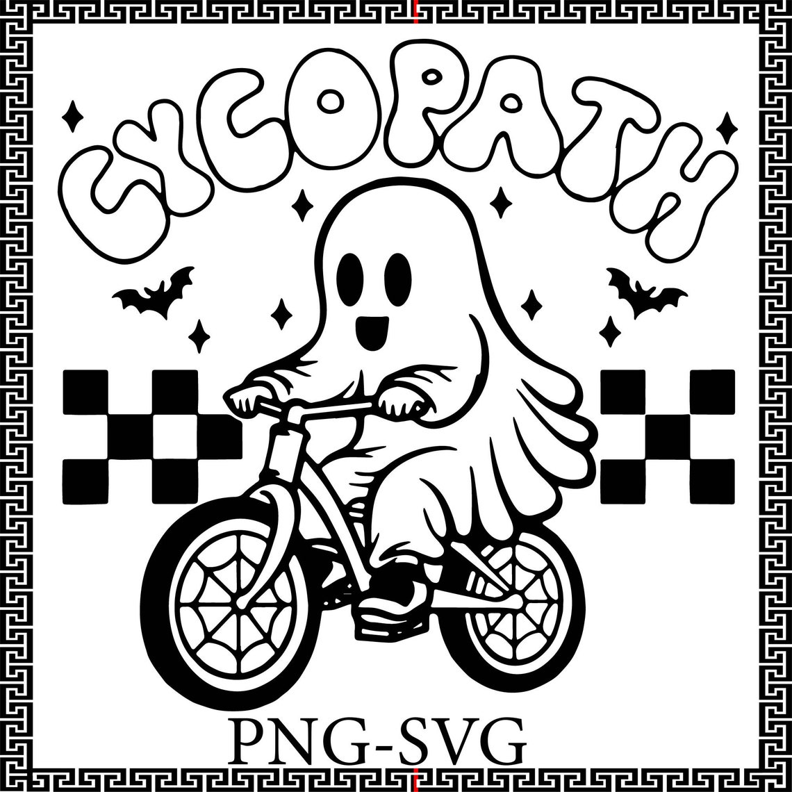 Cycopath Halloween Svg-png, Ghostrider Cycopath Design, Ghost Bicycle ...