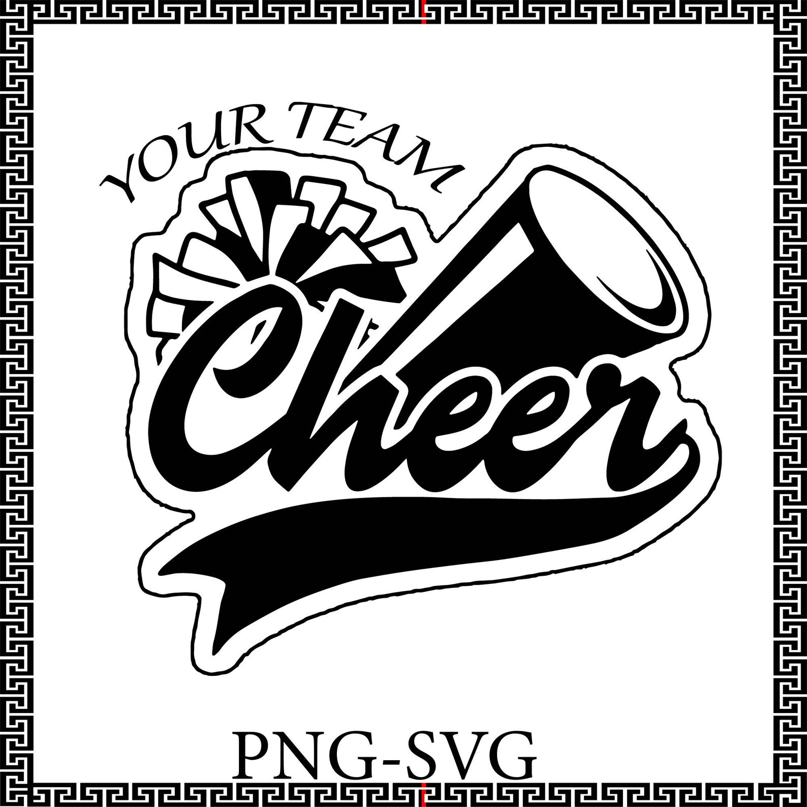 Cheer Svg,png, Cheerleader, Cheerleading Shirt, Megaphone, Pom Pom ...