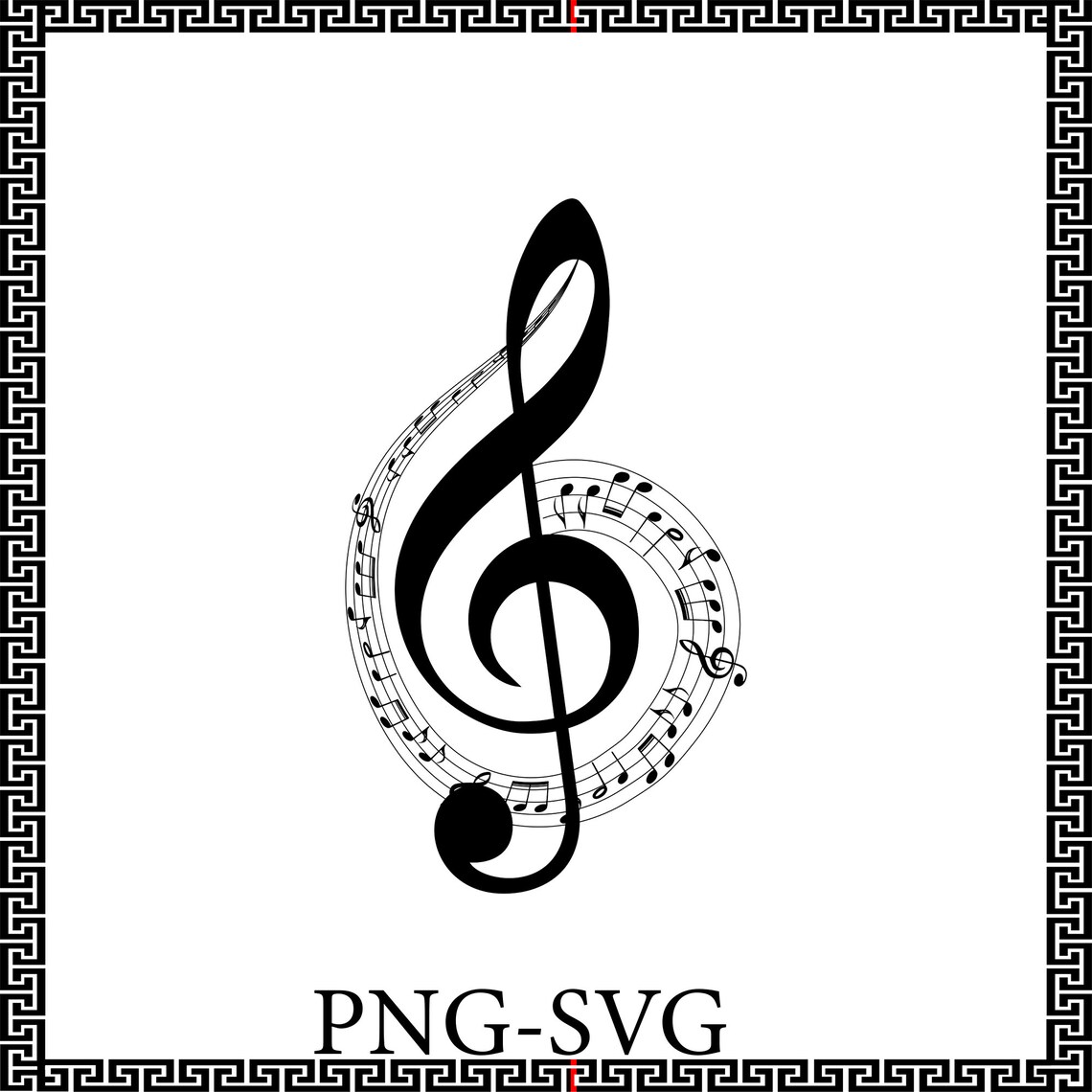 Musical Notes , Vector Cut Files SVG, PNG, Musical Notes Clipart Svg ...